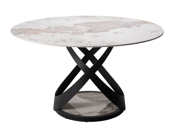 Cosmos Sintered Stone Round Dining Table | MJM Furniture
